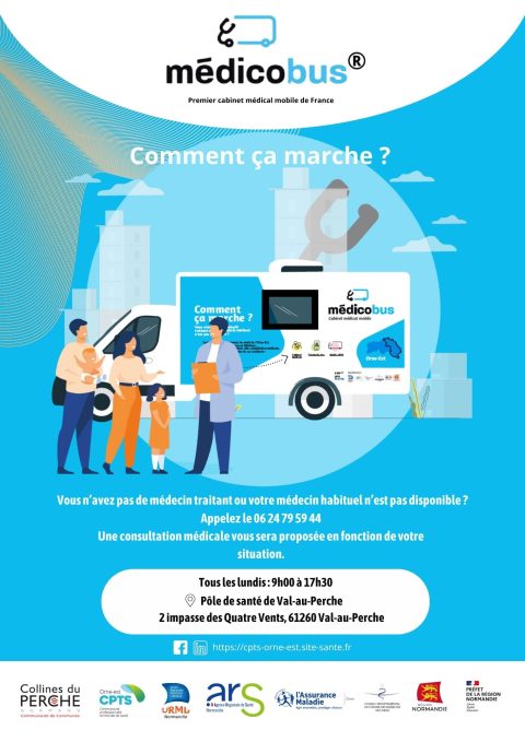 Le médicobus présent chaque lundi à Val-au-Perche ! - Val-au-Perche